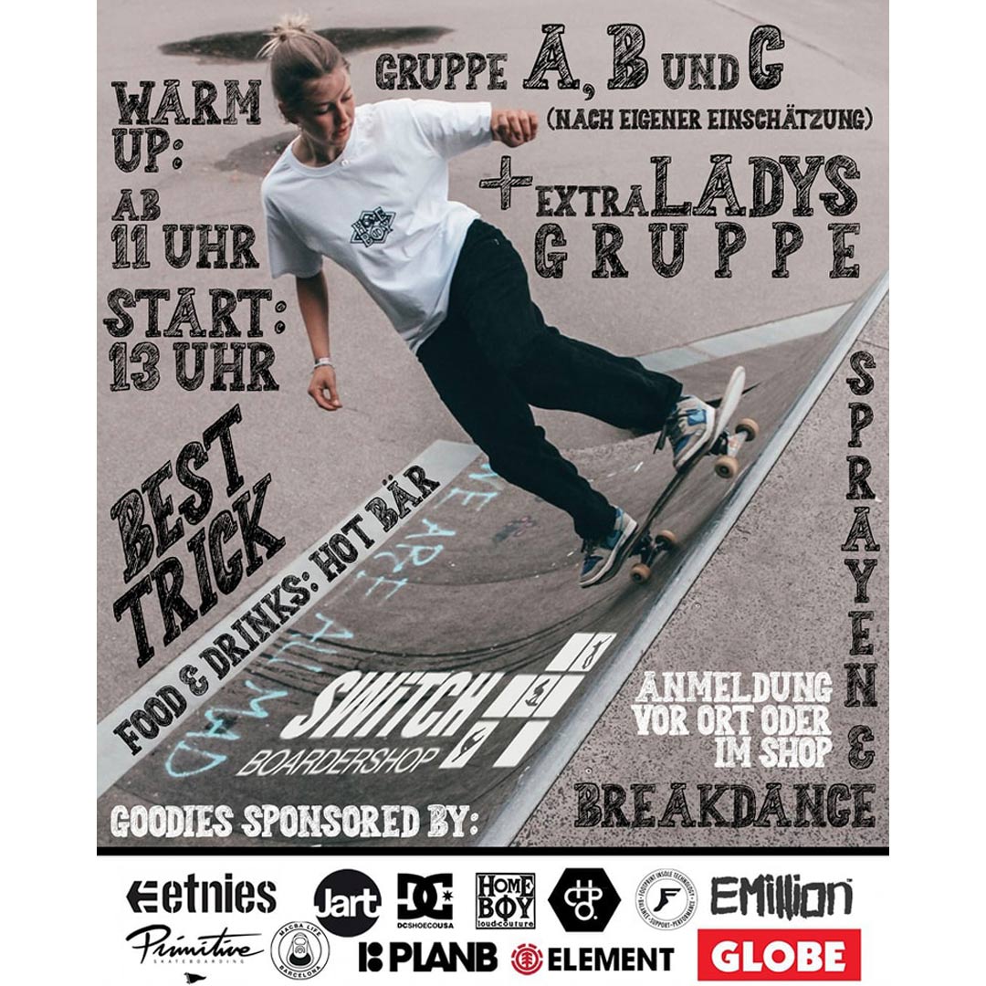 SWiTCH Skate Contest 2022 • SWiTCH Boardershop Straubing